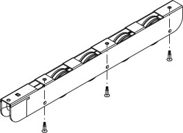 Giesse | Complements | 4-WHEEL ADJUSTABLE PULLEY | 07196