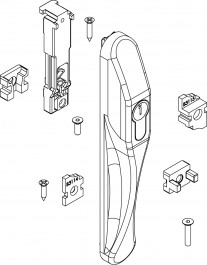 Giesse | Handles | BRIO KEY OUTSIDE EMBEDDING HANDLE EURO BARREL | 02996