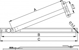 Giesse | Arms | LIMITER ARM 8"-TYPE I | 08123